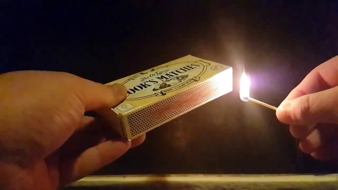 Lighting a match in slow motion, 240fps 720p - YouTube