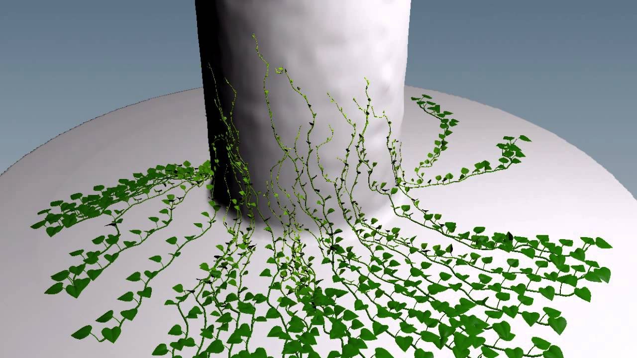 Houdini particle based vine growing. - YouTube