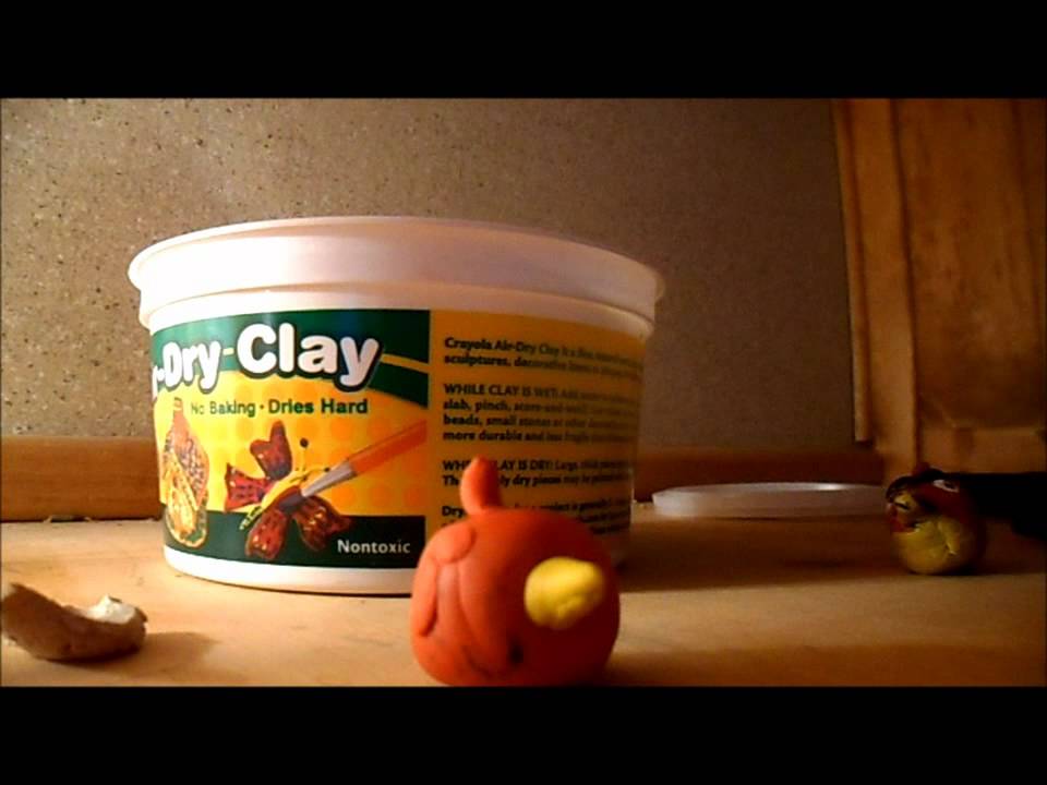 Angry Birds-Red bird clay tutorial - YouTube