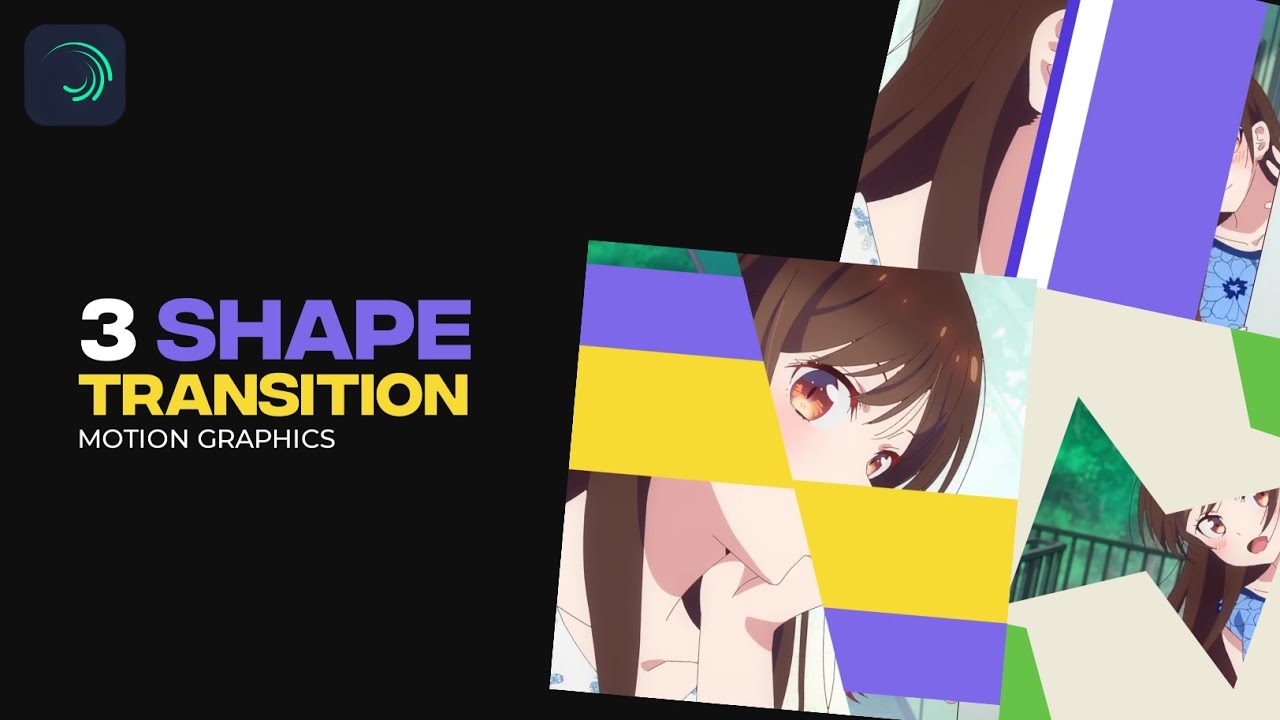 3 Shape Transition Motion Graphics (Mograph AMV) in Alight Motion - YouTube