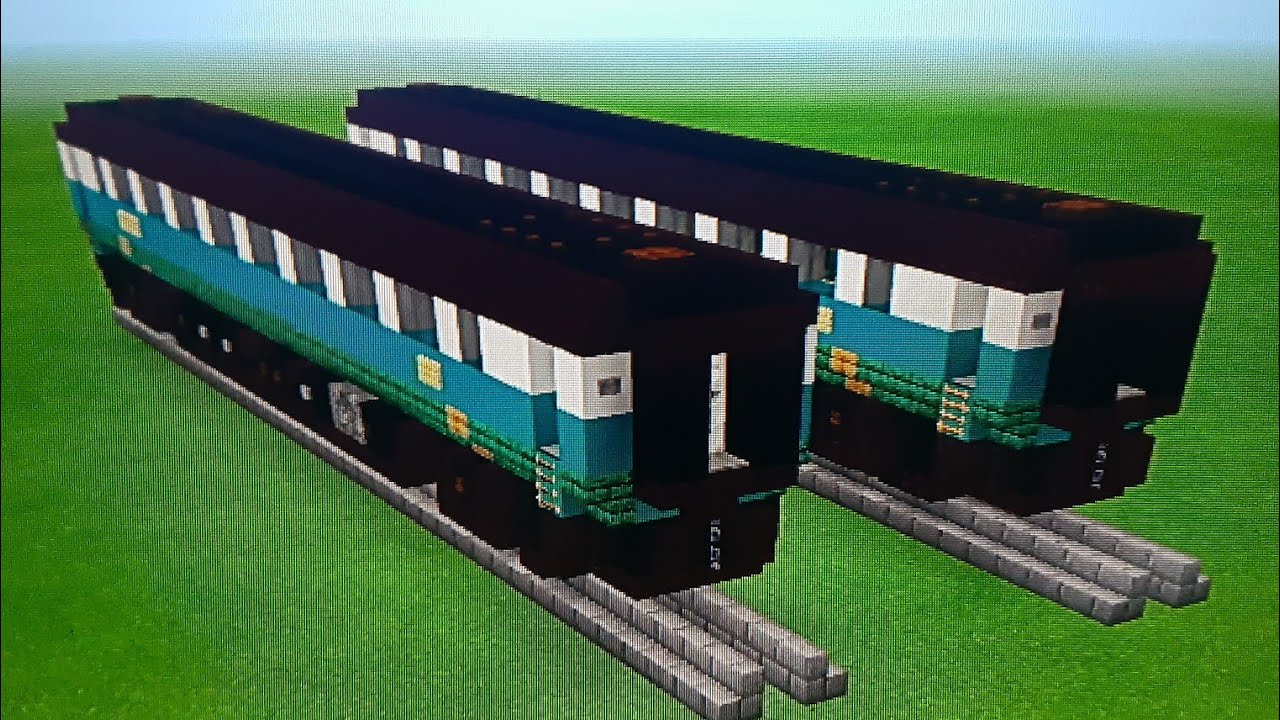 Minecraft British Rail Mark 3 Passenger Car Tutorial - YouTube