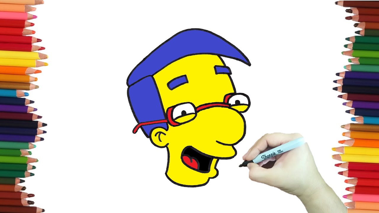 Cómo dibujar a MilHouse de los simpson paso a paso y muy facil - YouTube