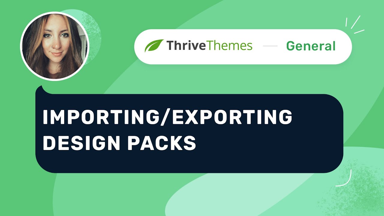 Import and Export Content Using Design Packs - YouTube