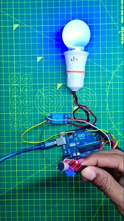 How to make CLAP ON-OFF Light using Arduino with Sound sensor - YouTube