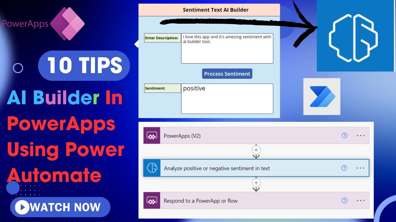Ai Builder Component In Powerapps Using Power Automate Youtube