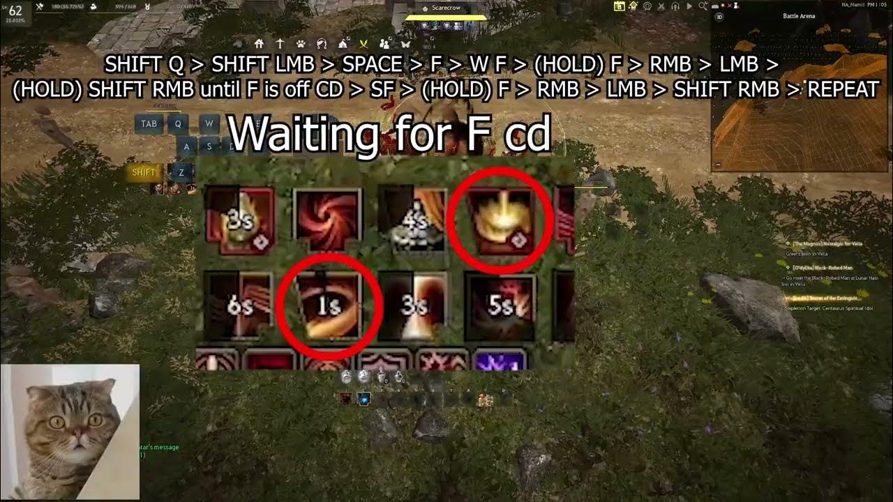 bdo awakening striker pve combo - YouTube