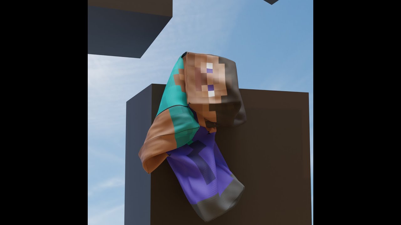Minecraft - Will Steve Survive This? (Softbody Simulation) - YouTube