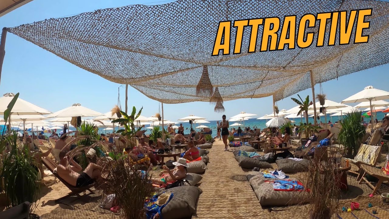 Beautiful Beach Bars In Flogita Greece 4K - YouTube