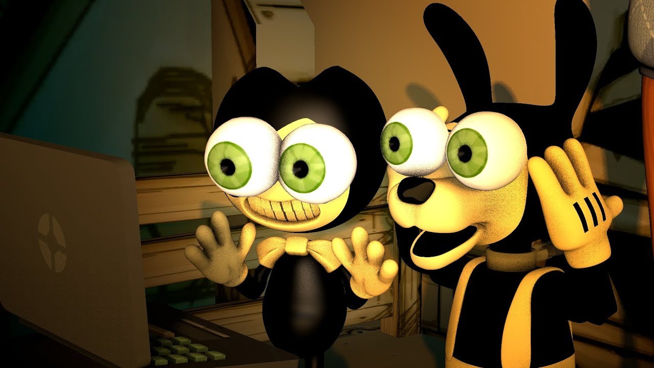 Sfmbendy Bendy And Boris React To Bendy And The Ink Machine Chapter 4 Trailer Youtube