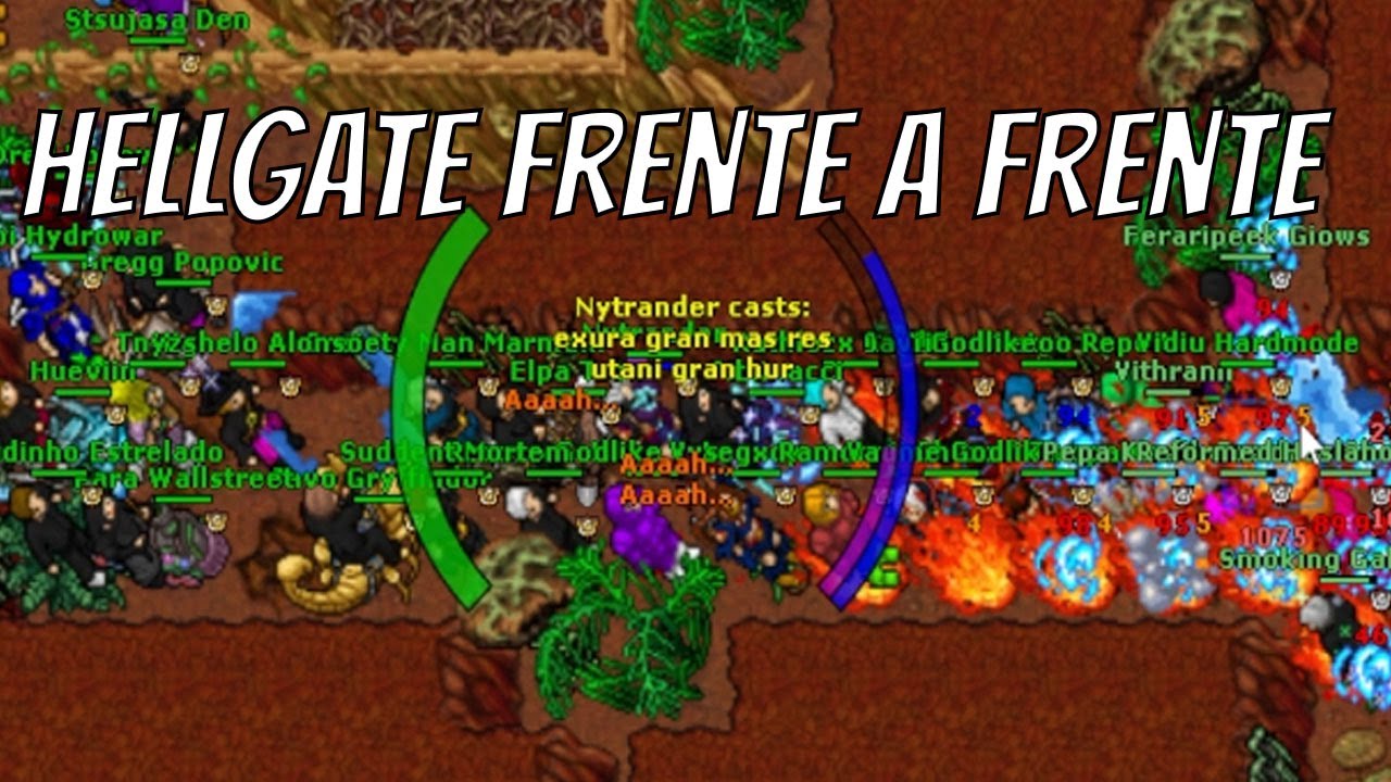 Tibia War - Ardera - Hellgate Frente a Frente - YouTube