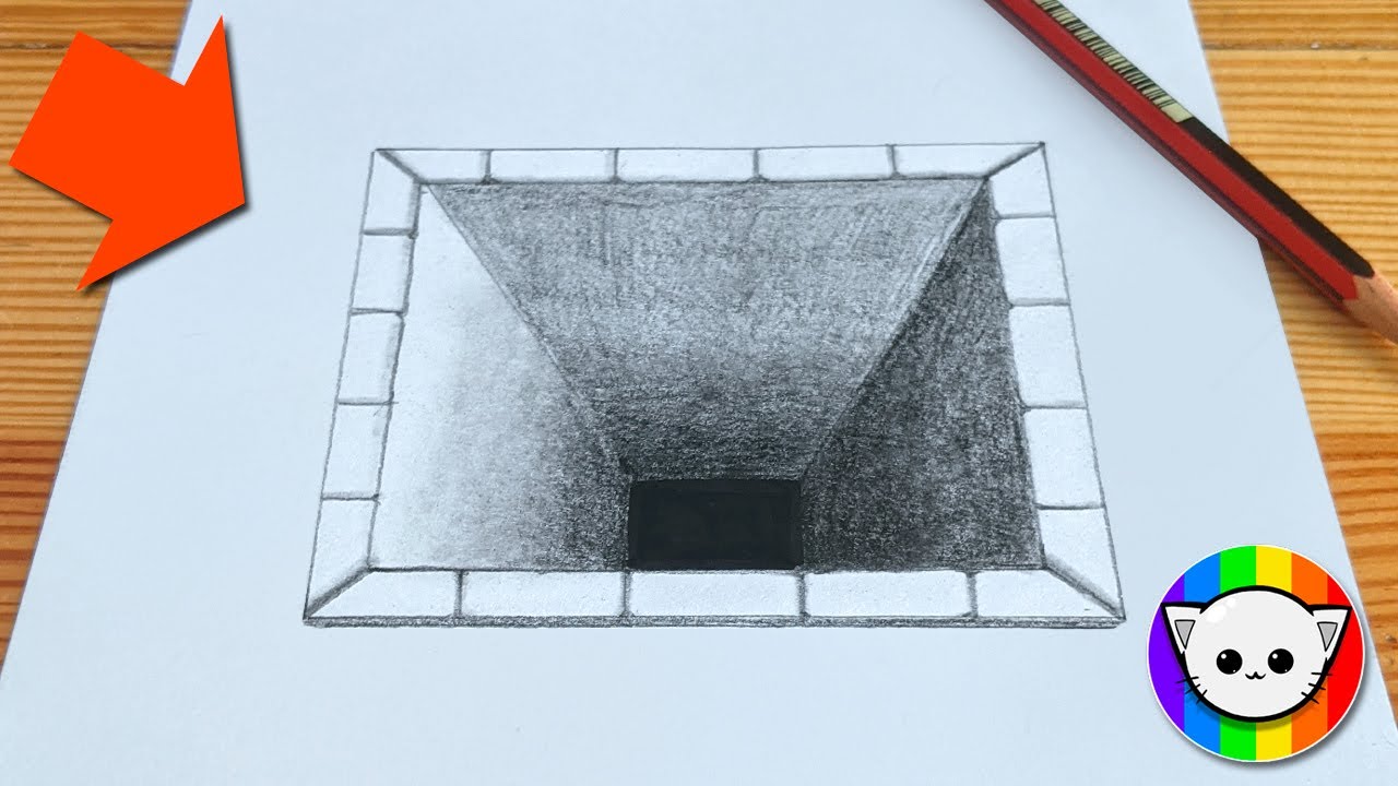 How to draw a hole illusion || Pencil sketch for beginners - YouTube