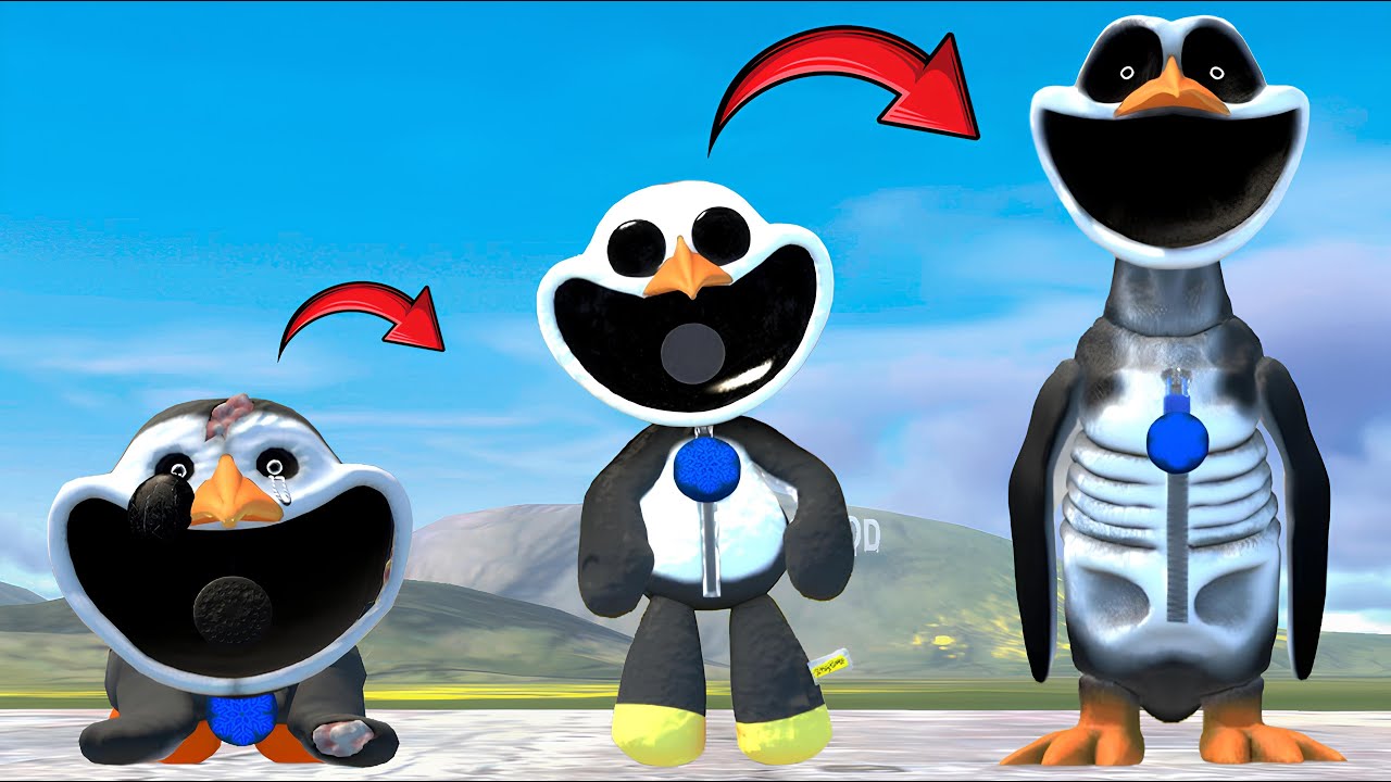 EVOLUTION OF NEW PENGUIN FORGOTTEN SMILING CRITTERS POPPY PLAYTIME ...
