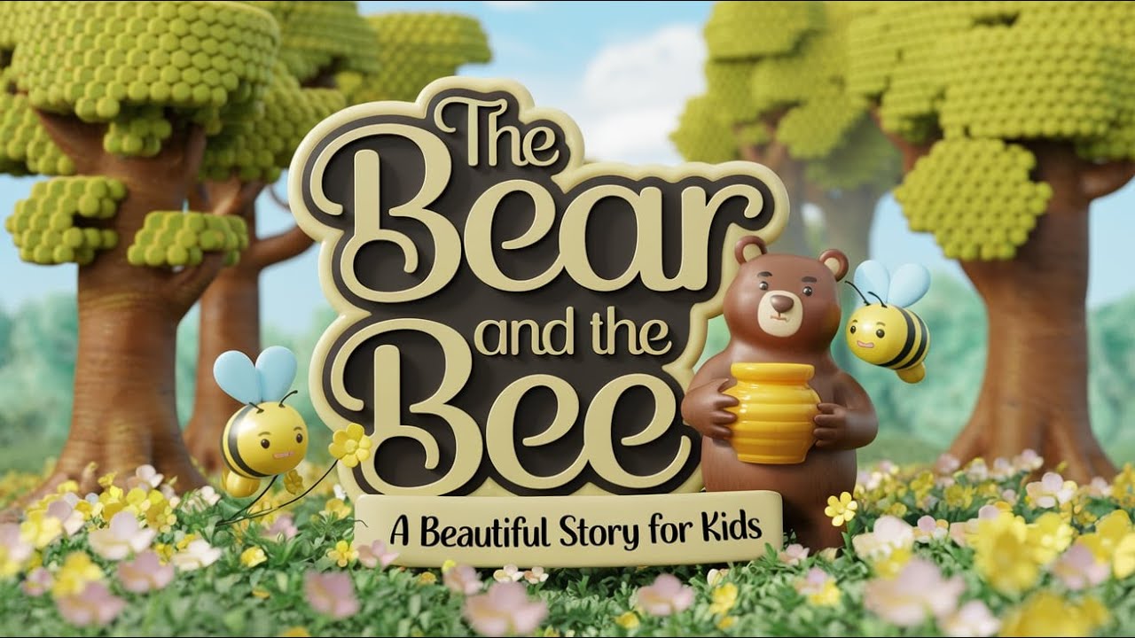 The Bear and the Bee Beautiful Story for Kids || English Story for Kids ...