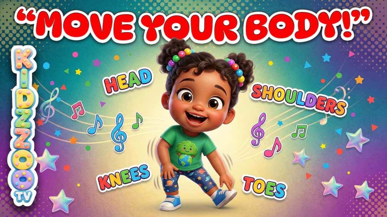 Body Parts Song for Kids | Head, Shoulders, Knees & Toes Action Song ...