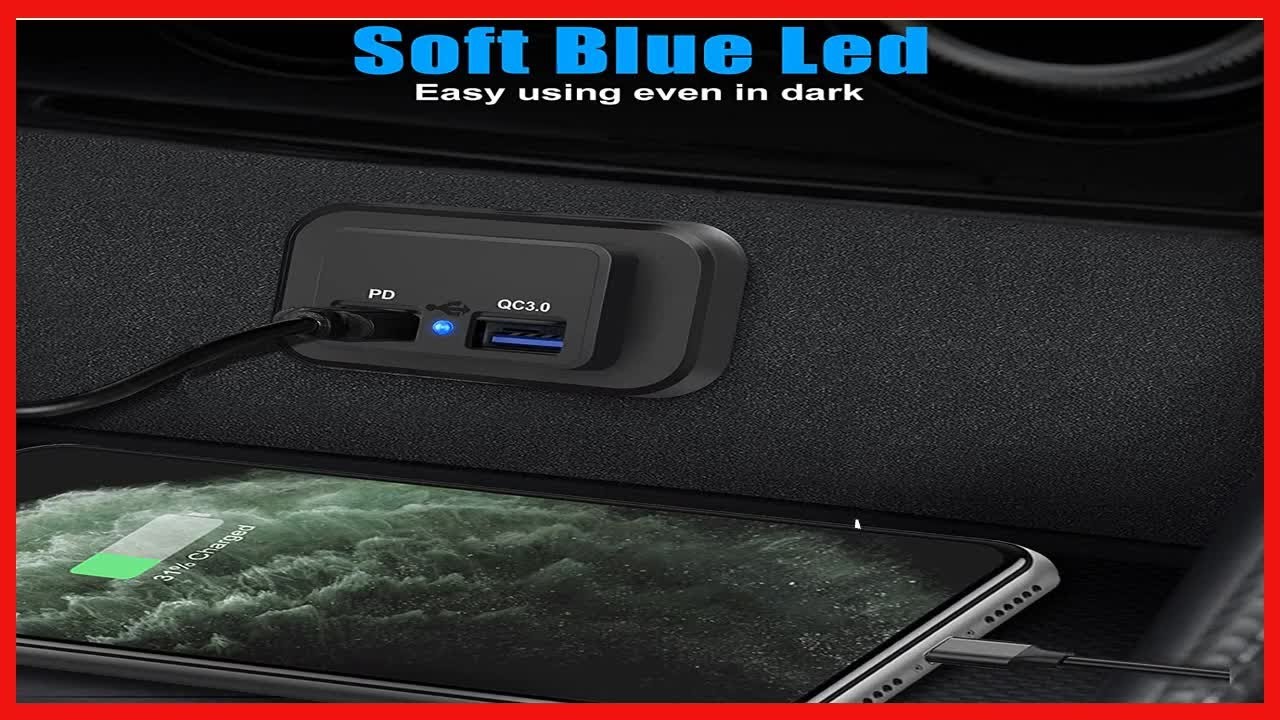 12V USB Outlet, Dual Quick Charge 3.0 12V Socket USB Charger and PD ...