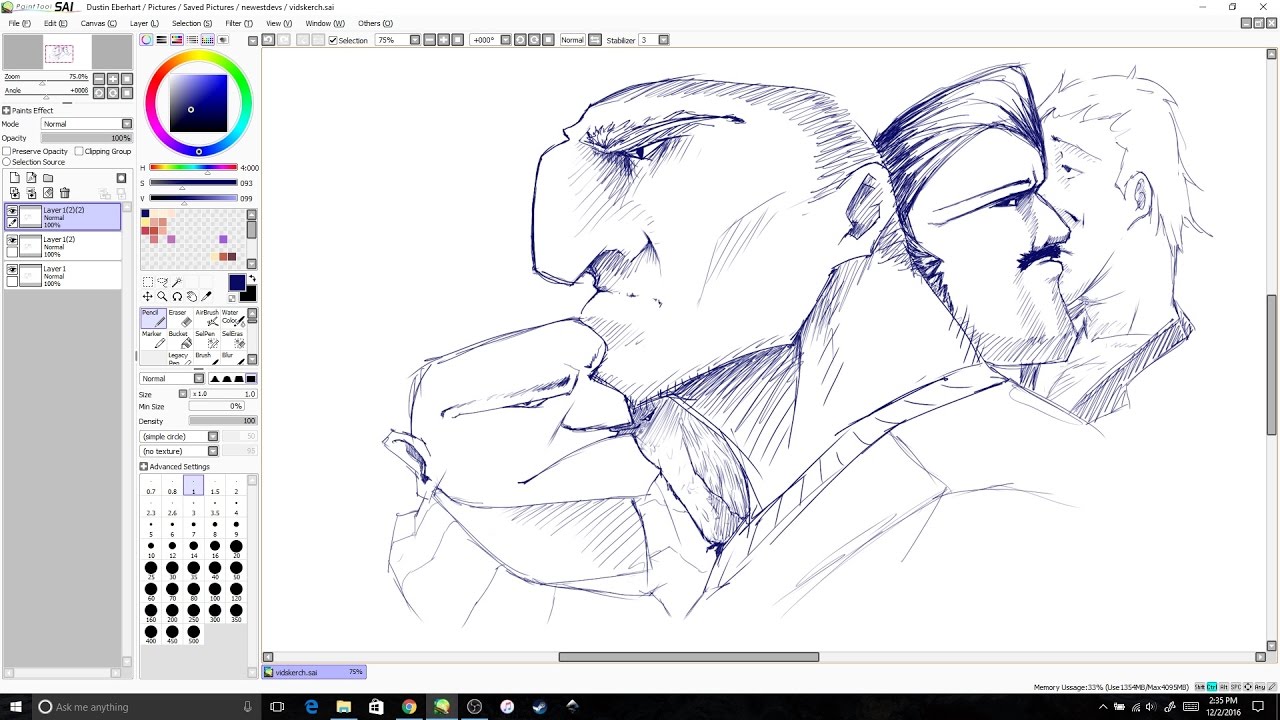 Speed sketching faces - YouTube