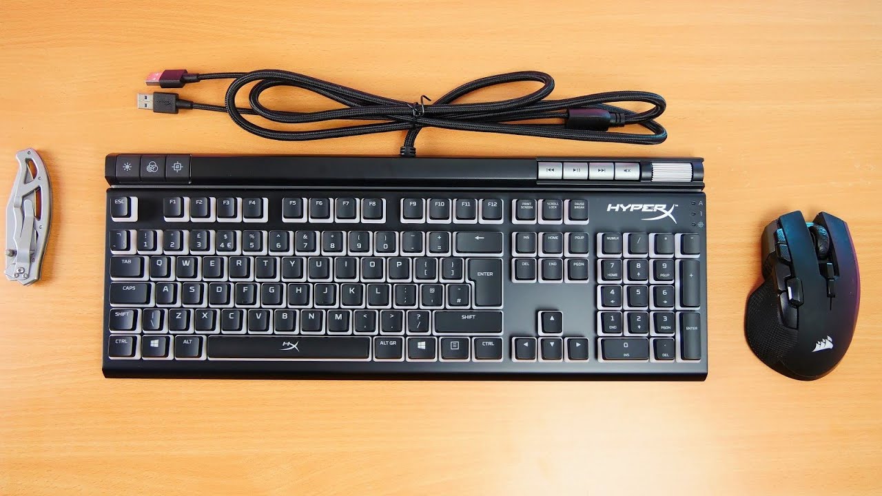 Hyperx Alloy Elite 2 key actuation and switch test (HyperX Red Linear ...