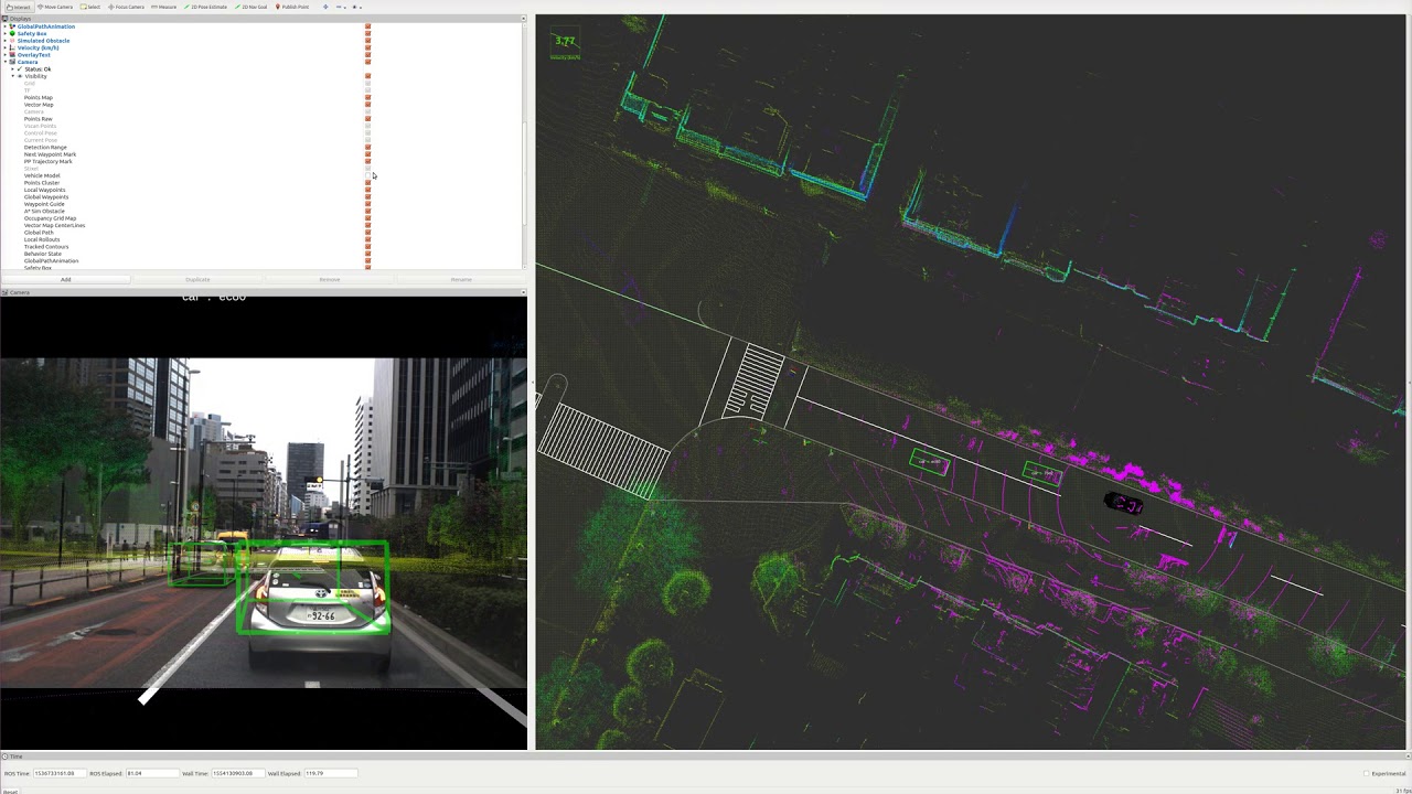 Camera Lidar Fusion Detector and Tracking (modified) - YouTube