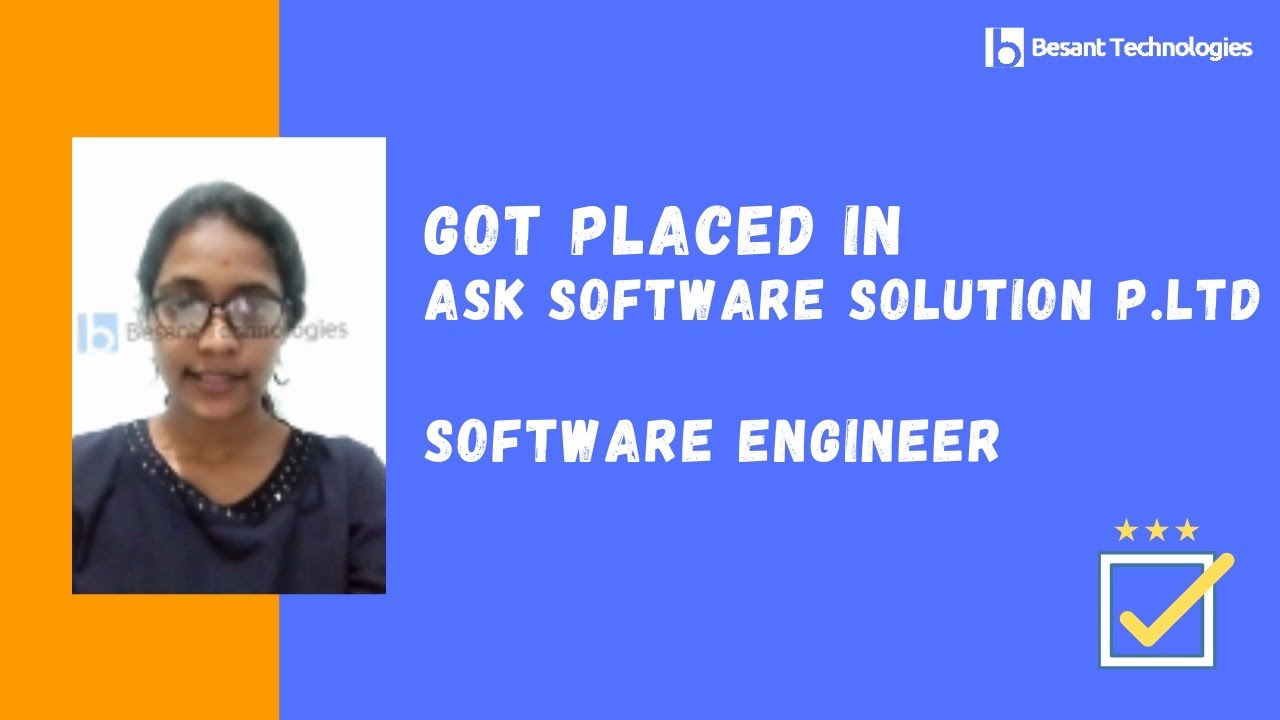 Besant Technologies Rajaji Nagar Reviews | Lakshmidevi Got Placed in ...