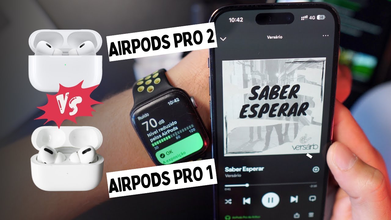 Airpods Pro 1 vs AirPods Pro 2 | COMPARATIVO DE ÁUDIO. Vale o upgrade ...