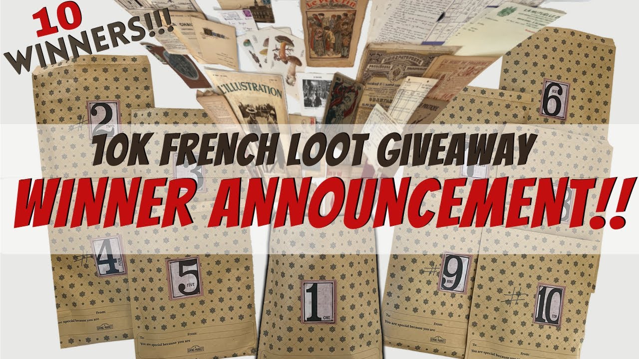 10K MEGA Giveaway | Winner Announcement!! | 10 WINNERS! - YouTube