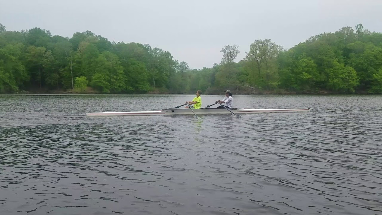 Rowing in a Double (I am rowing in bow seat) - YouTube