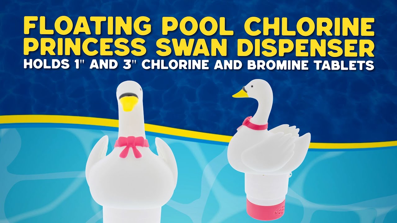 U.S. Pool Supply - Floating Swan Pool Chlorine Dispenser - YouTube