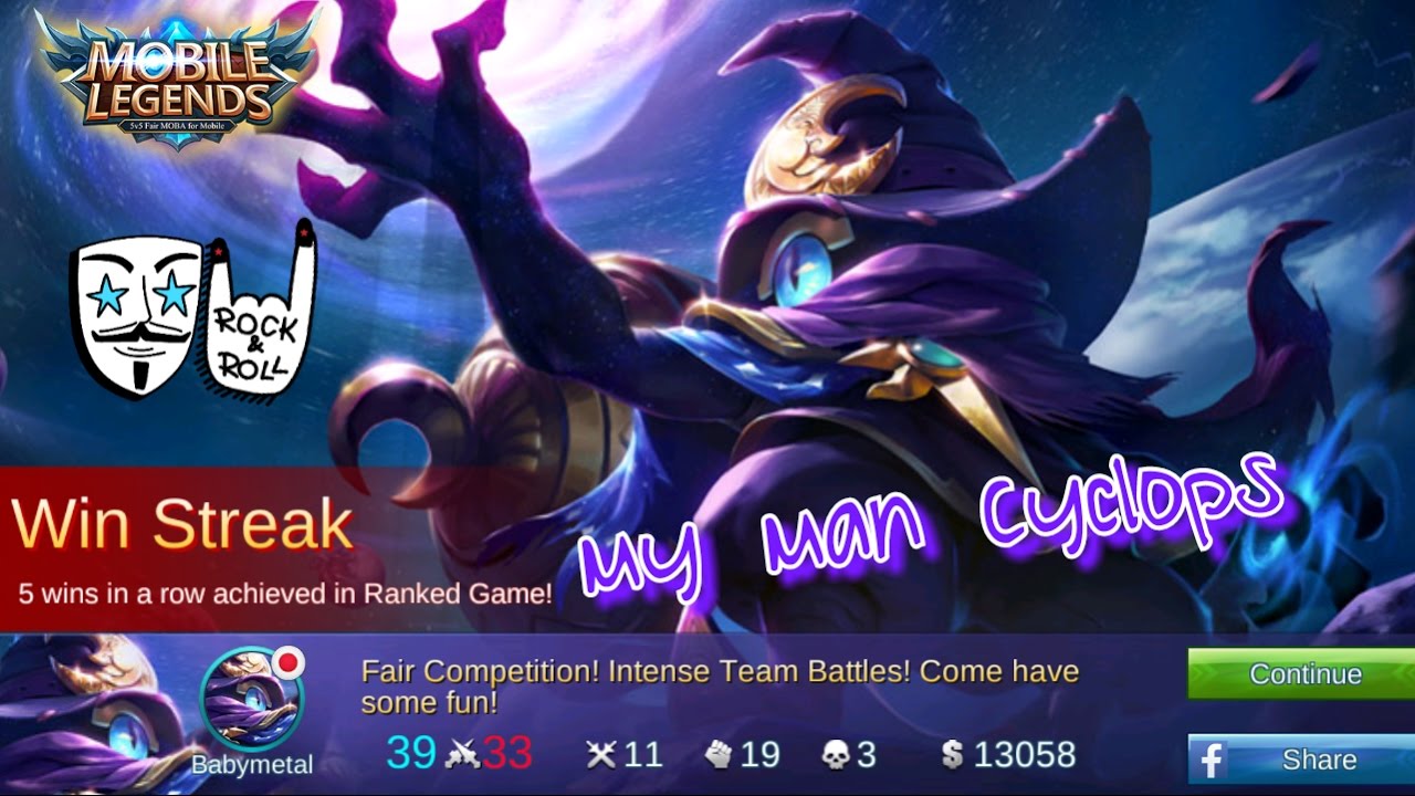 Mobile Legends (MOBA) Cyclops My Man Gameplay (17) - YouTube