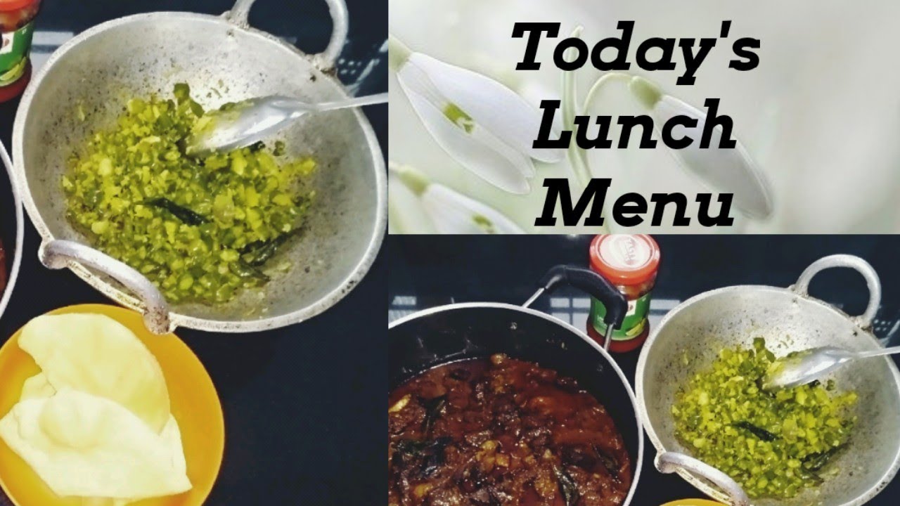 Today's Lunch Menu😋😋😋 - YouTube