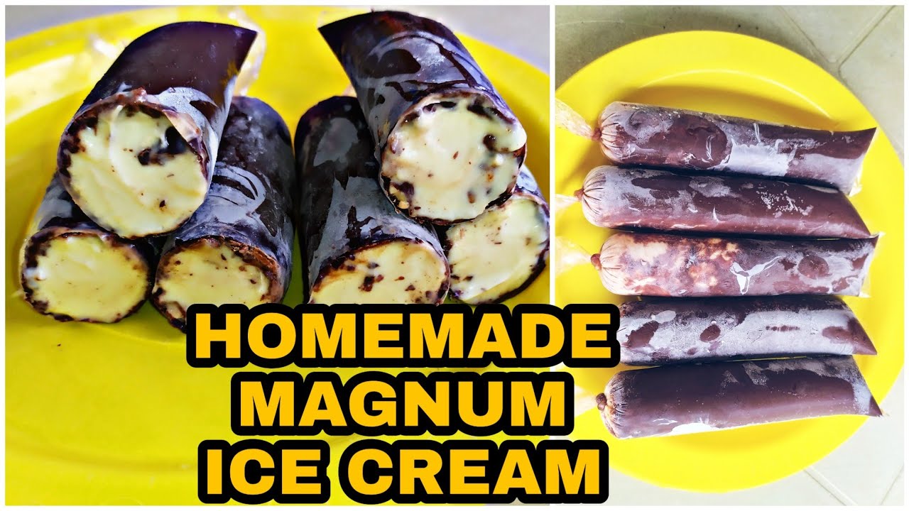 EASY HOMEMADE MAGNUM ICE CREAM with NUTS | Simply Jhen - YouTube