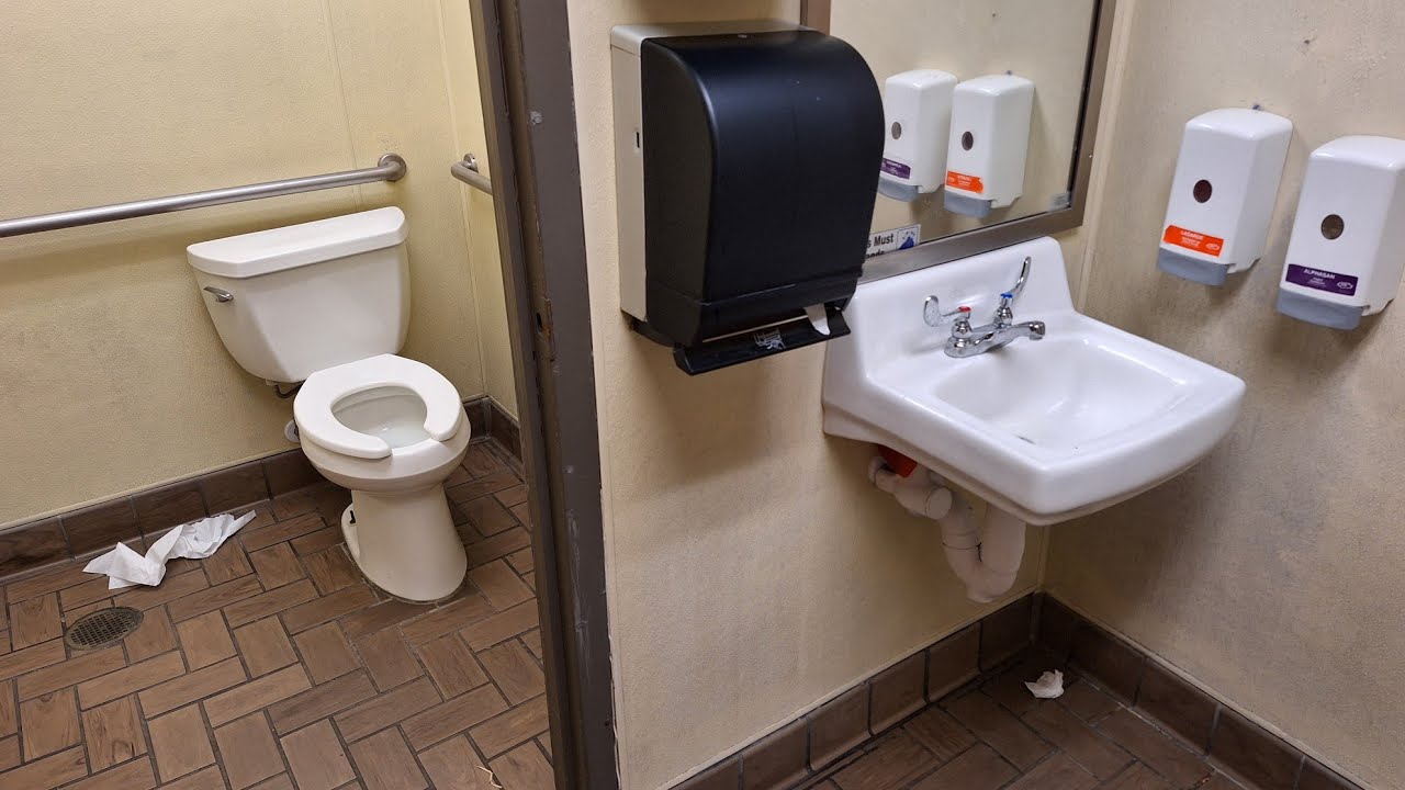 Whataburger Men's Restroom - YouTube