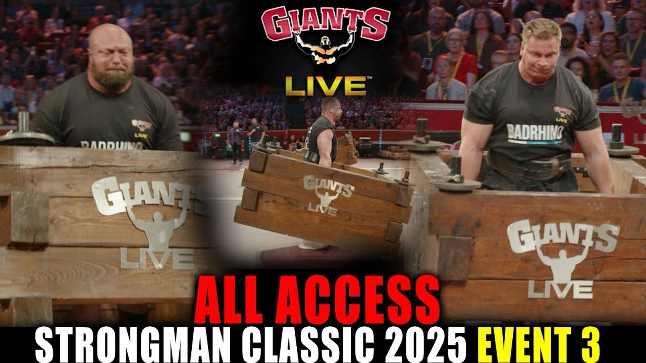 Event 3 (All Access)! | Giant 360kg / 800lb Frame Carry! The Strongman ...