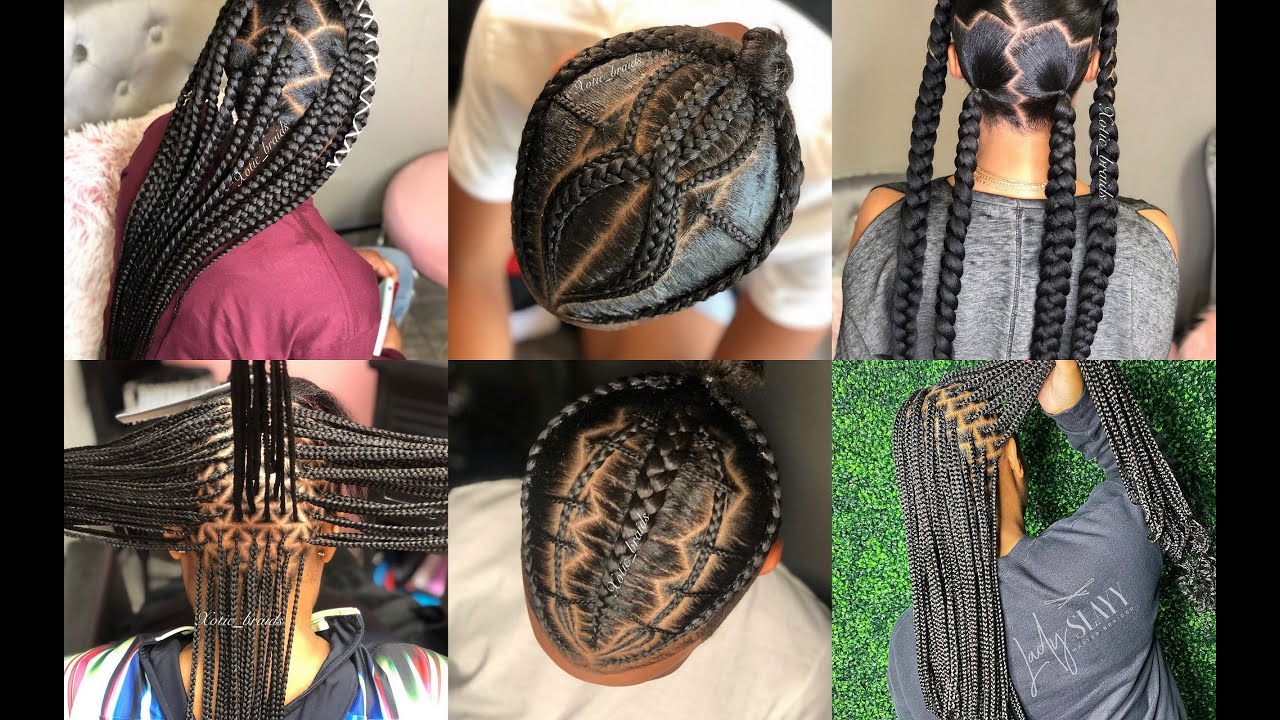 ️😍#Latest Ghana Weaving Braids Hairstyles Compilation 2021: Stylish ...