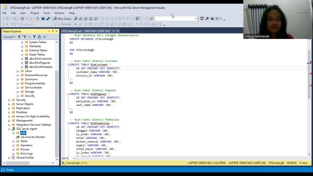 Menyimpan data-data transaksi menggunakan SQL Server Agent - YouTube