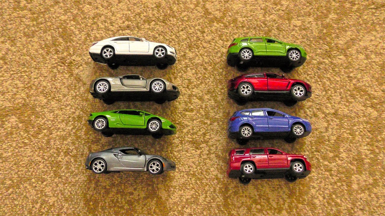 8 Toy Cars Review in Hands 4k - YouTube