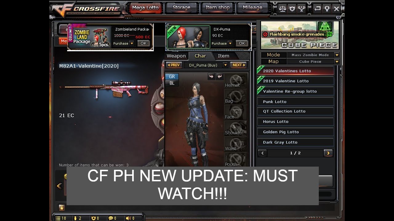 CROSSFIRE PH: NEW UPDATE FEB. 5, 2020 | NEW ZOMBIE MAP MODE| NEW ...