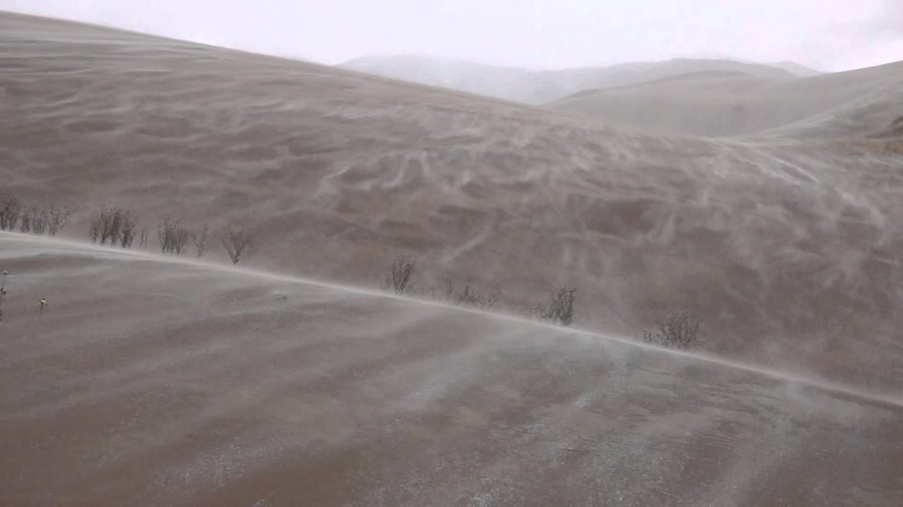Snow Storm in Great Sand Dune - YouTube