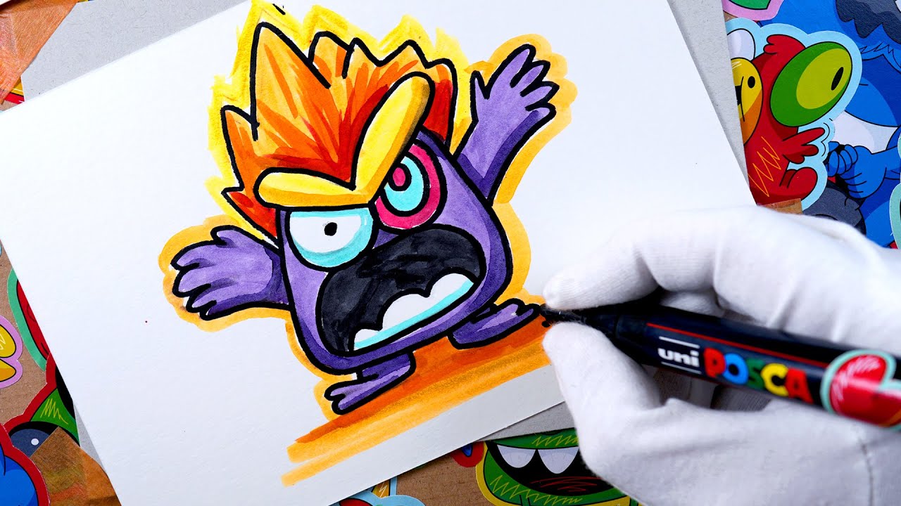 Epic Rage Quest! How to Draw an Angry Game Character - YouTube