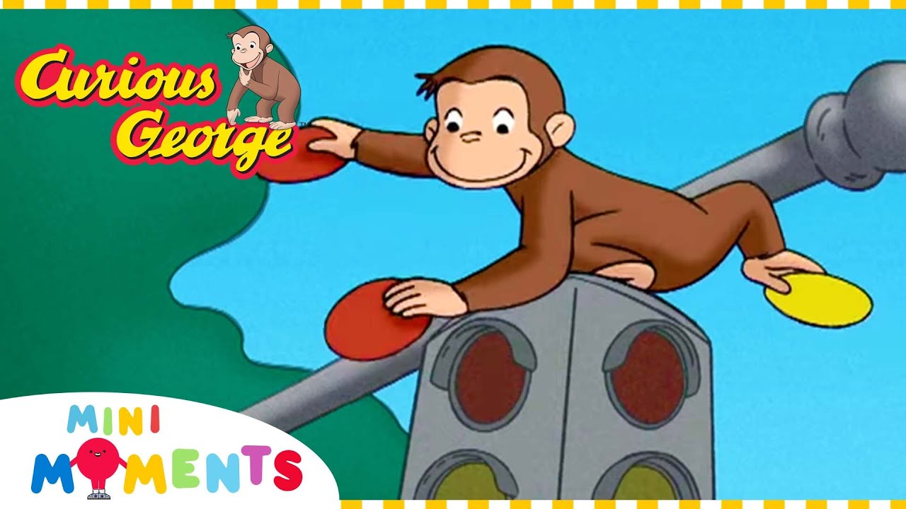George Learns About Traffic Lights🚦 | Curious George | Compilation ...