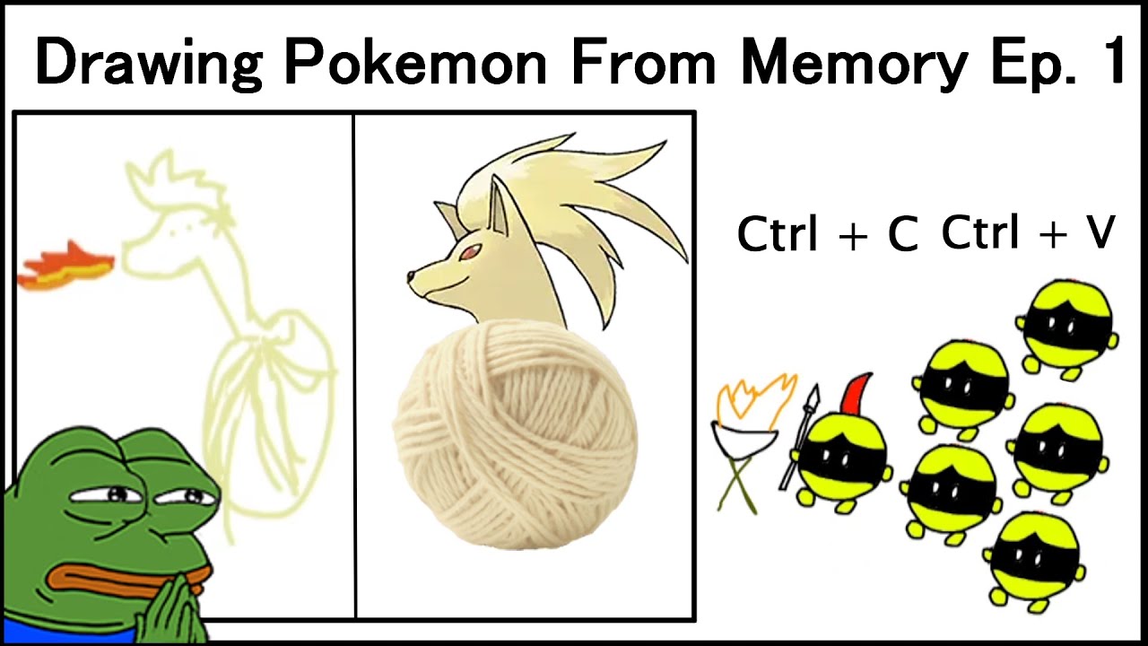Drawing Pokemon From Memory | Episode 1 - YouTube