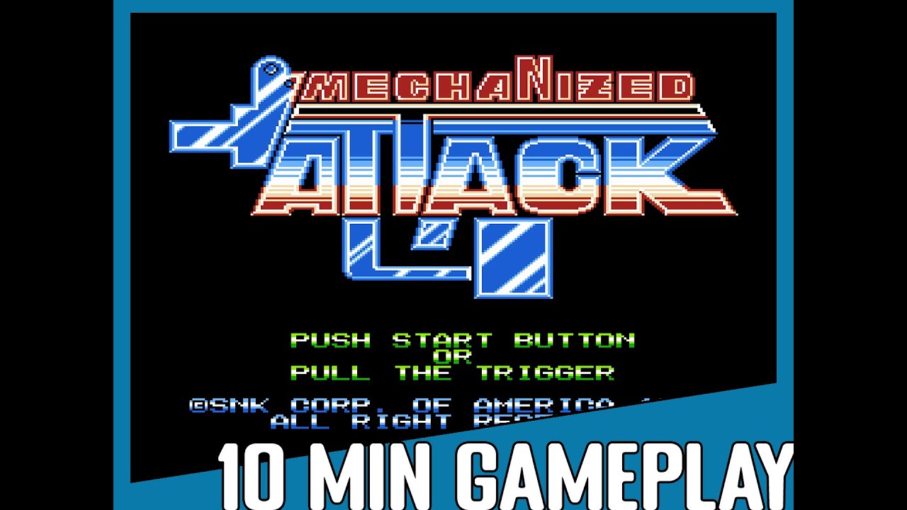 10 Minute Gameplay: Mechanized Attack (1990) NES - YouTube