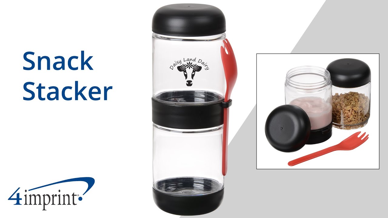Snack Stacker - Custom Kitchenware by 4imprint - YouTube
