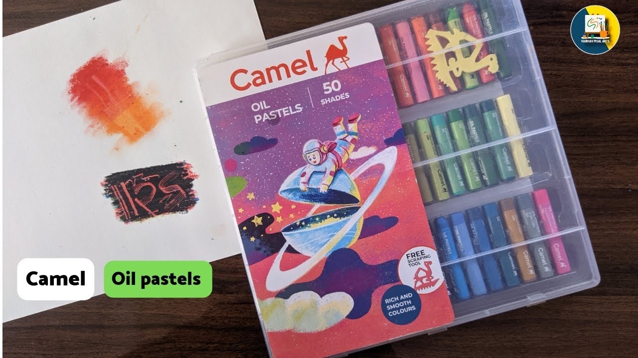 Camel Oil pastels colour unboxing | Camel 50 shades oil pastels colour ...