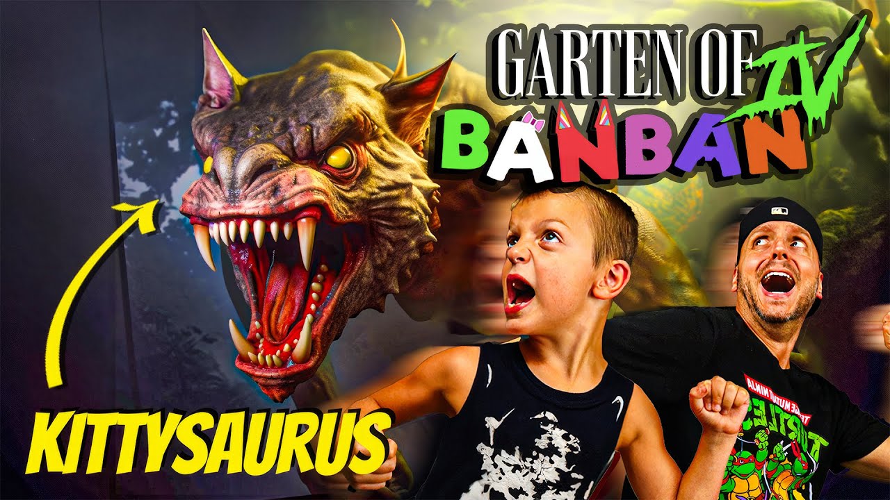 GARTEN OF BANBAN 4 - BATTLING KITTYSAURUS!! - YouTube
