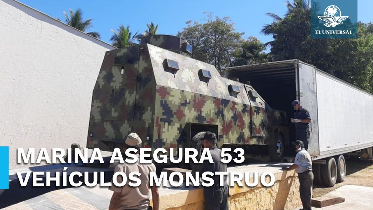 Marina da golpe directo al crimen organizado, asegura 53 monstruos ...