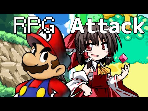 RPG Attack | Monotone attack but Mario, Reimu, Luigi and Marisa sings ...
