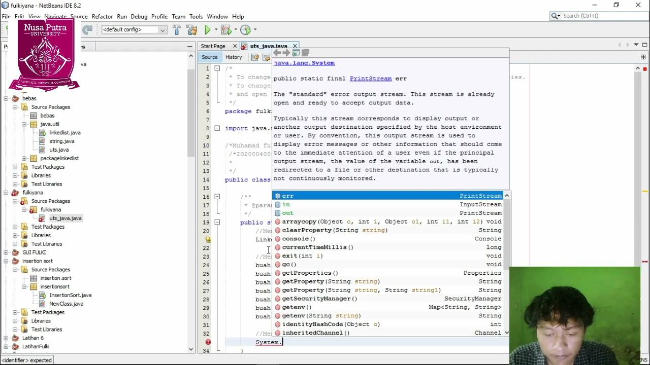 Membuat program JAVA sederhana menggunakan LinkedList - YouTube
