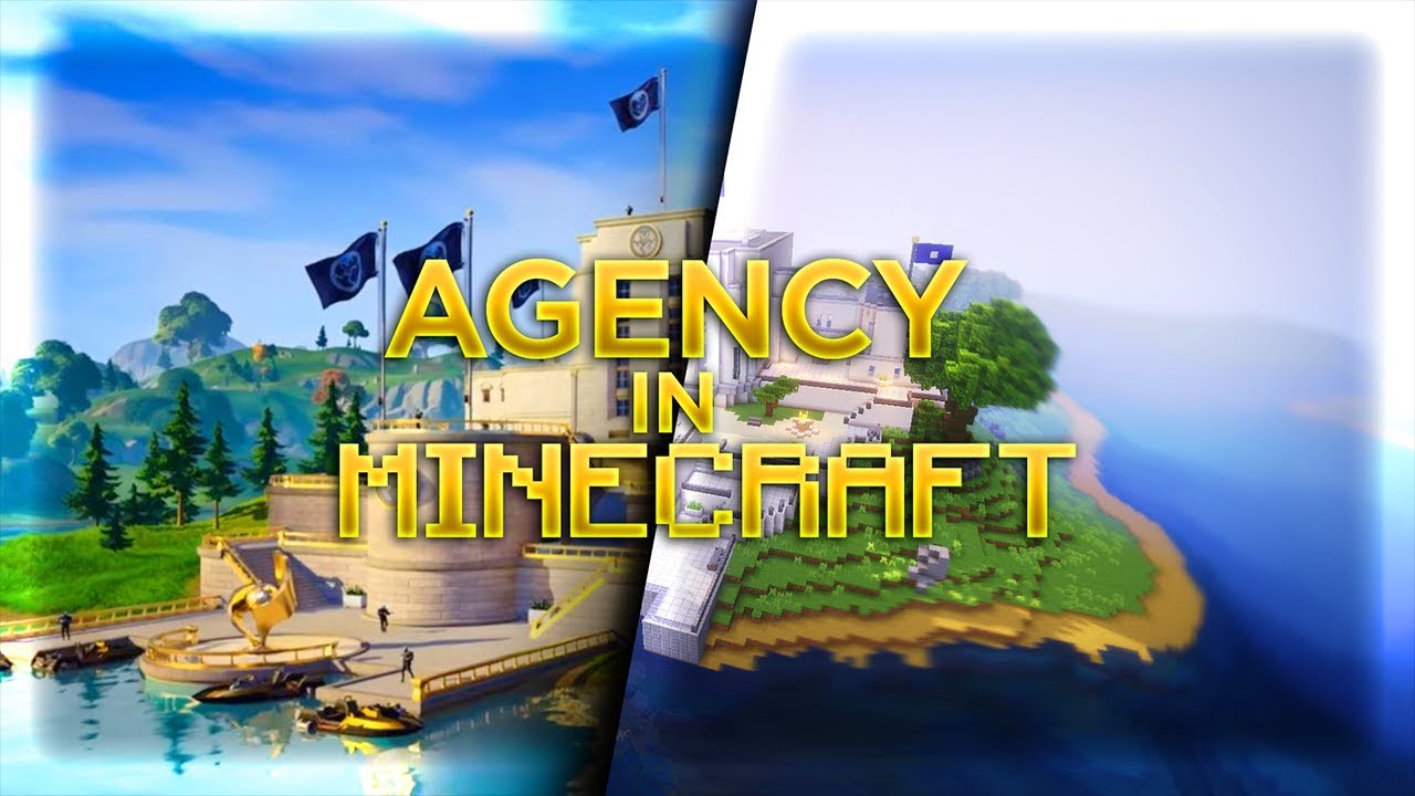 I BUILD THE FORTNITE AGENCY in MINECRAFT! - YouTube