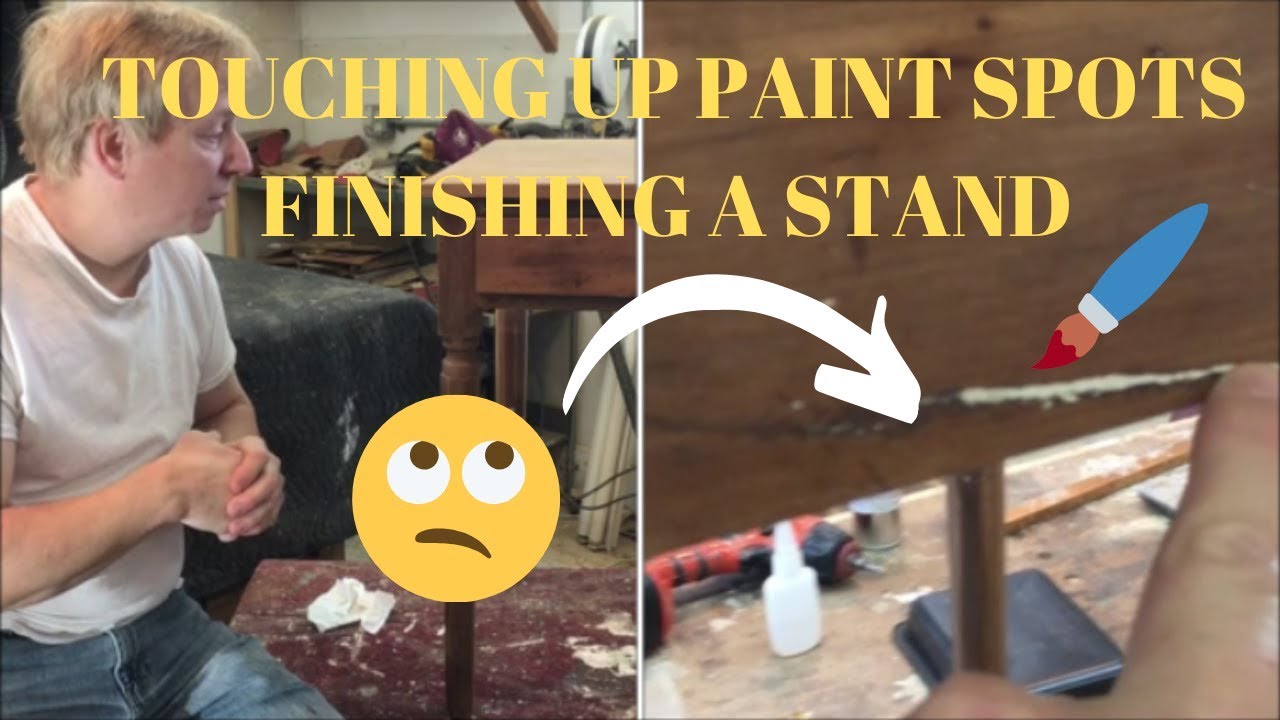 FINISHING 1 DRAWER STAND / TOUCH UP PAINT SPOTS - YouTube