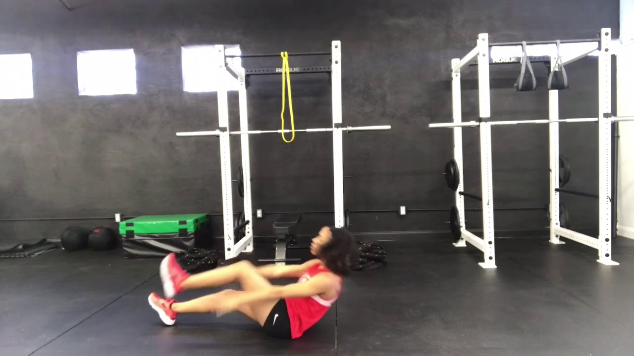 Alternating Jack Knife Crunch - YouTube